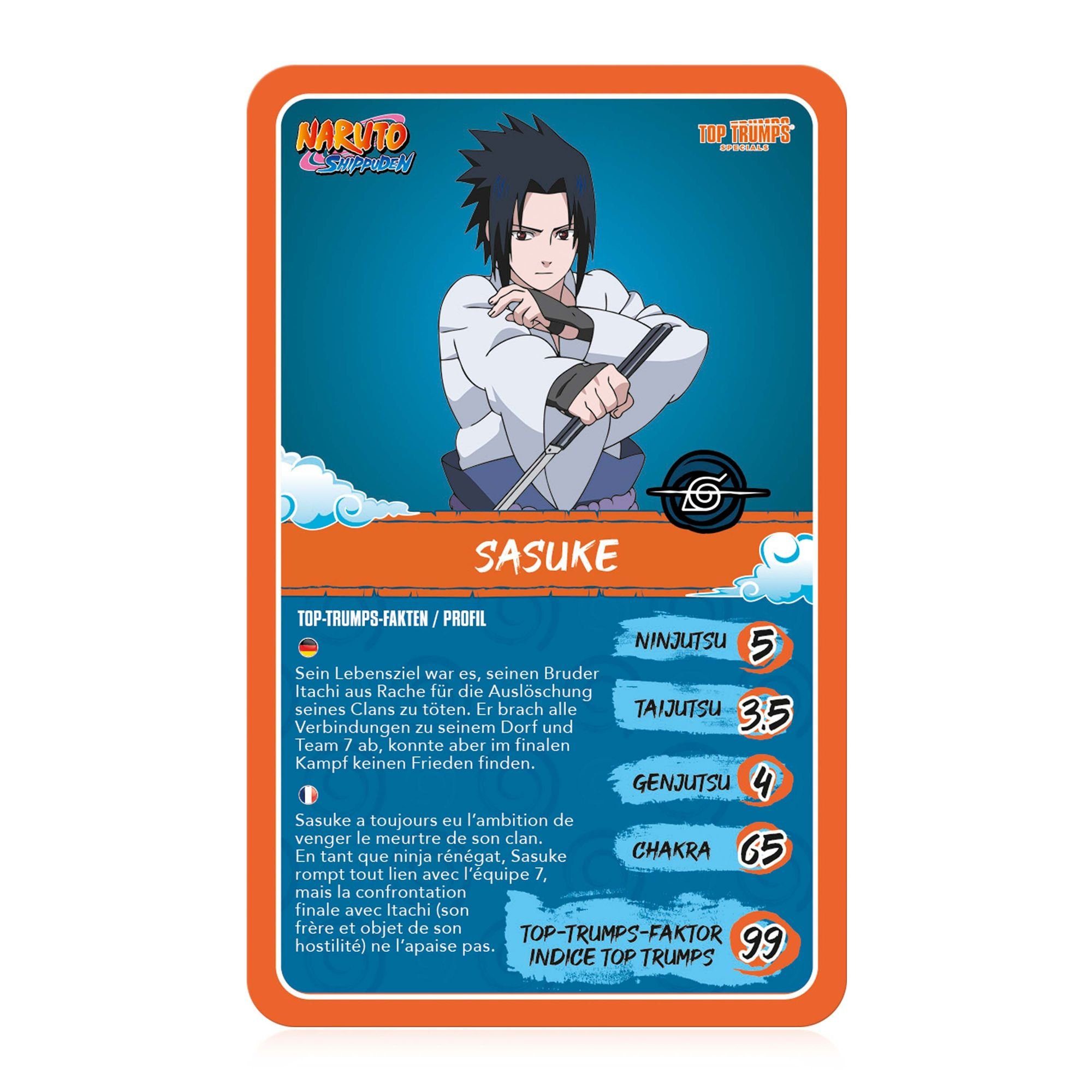 Winning Moves Spiel Top Trumps Naruto (deutsch/französisch), Quartett ...