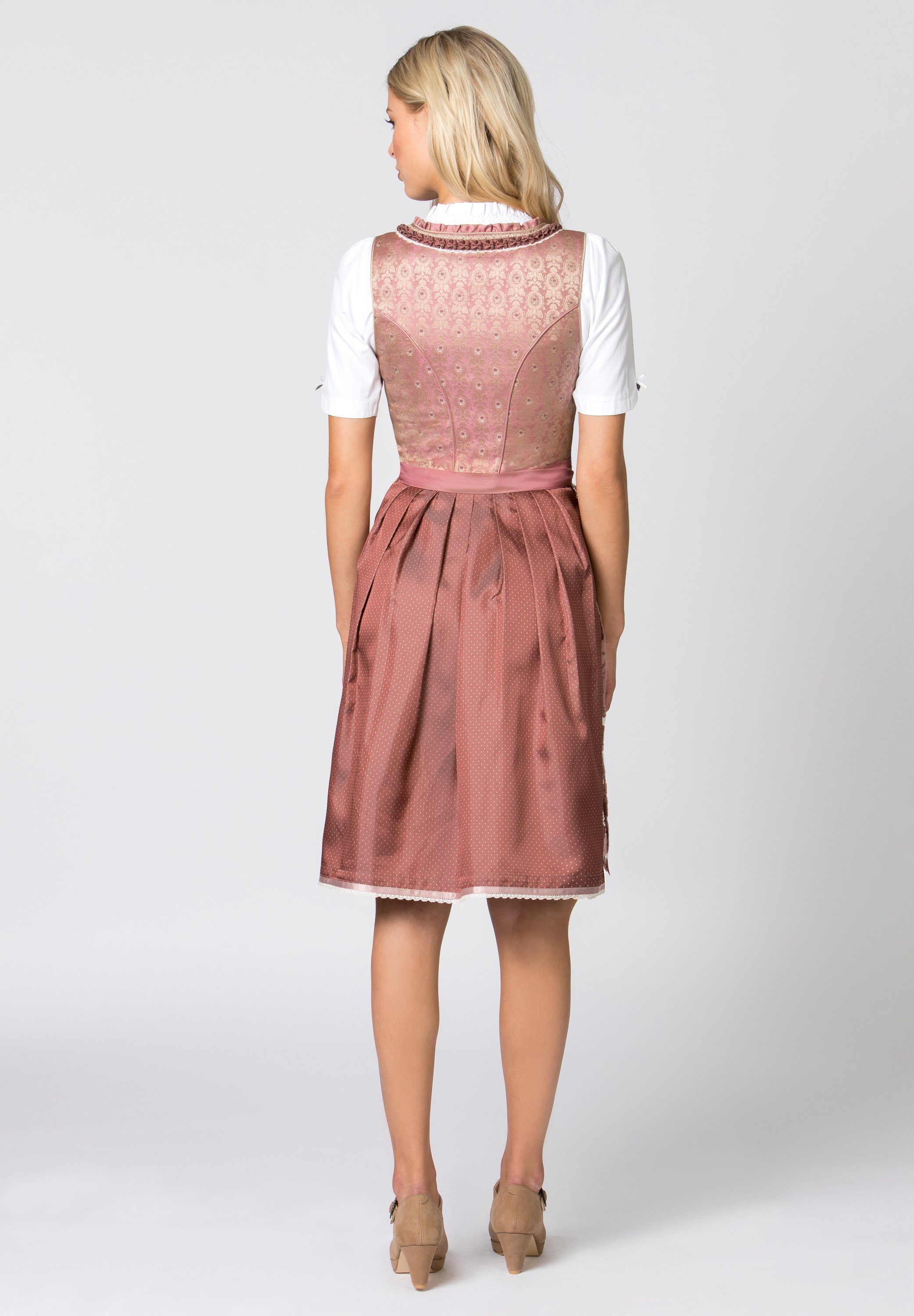 Stockerpoint Dirndl »Sylvie«, Midi Dirndl mit Spitzenschürze online ...