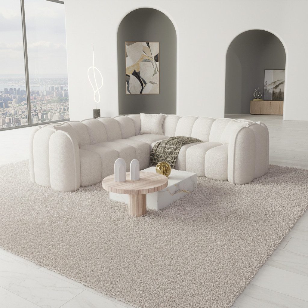 Divitorio Ecksofa Miramar L Form Couch, 4-Sitzer, Couch, Stoff ...