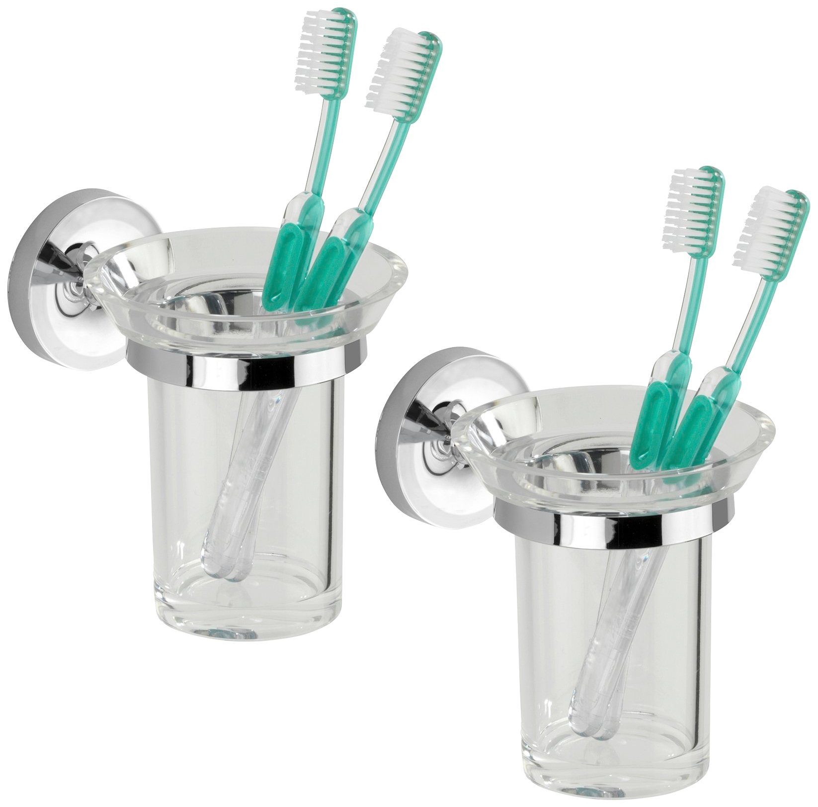 Wenko Zahnputzbecher Power Loc® Set 2 St Otto