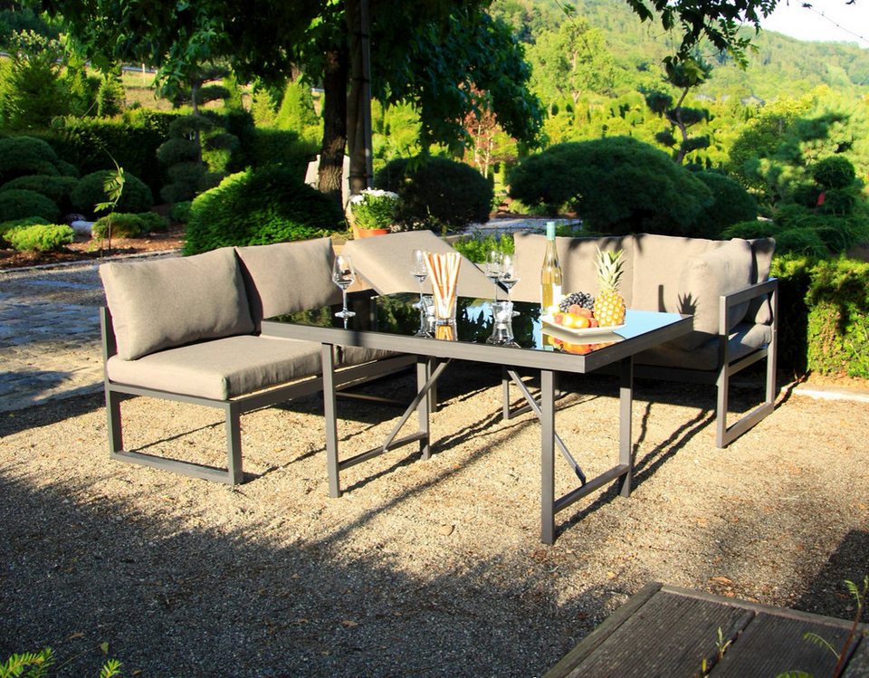 Acamp Gartenlounge Set 3 Teilige Sitzgruppe Signature Mit Tisch