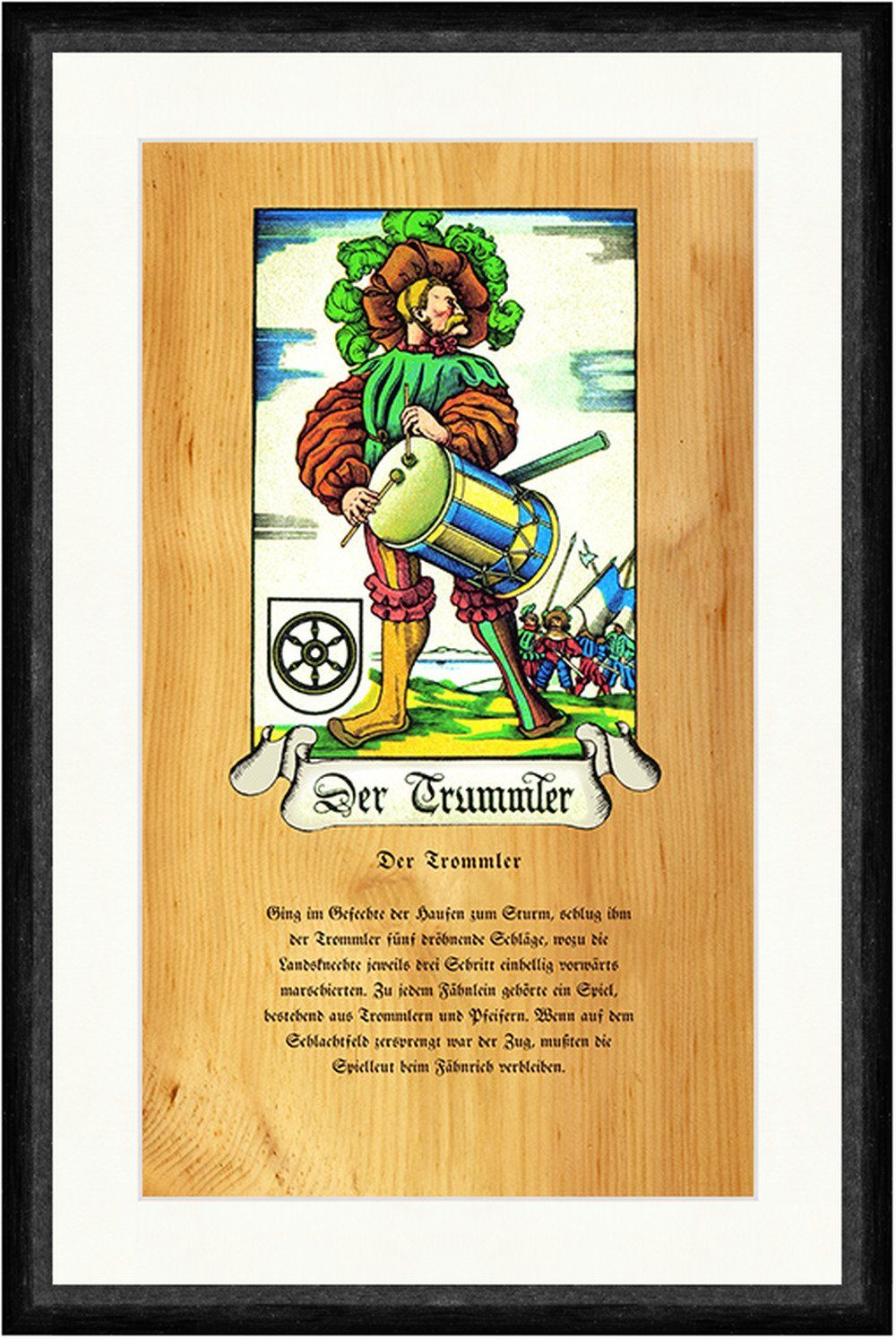Kunstdruck Der Trummler Trommler Zunft Handwerk Drommeter Faks_Stand 267, (1 St)