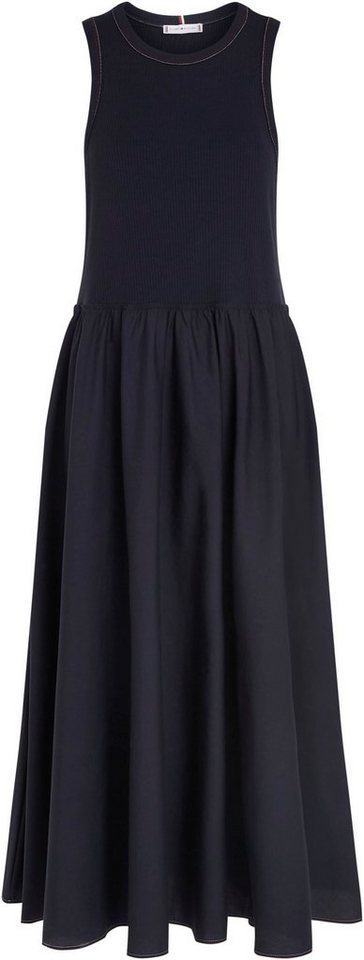 Tommy Hilfiger A Linien Kleid 5x2 Rib Gbl Stp Mix Drs Ns In Rippoptik