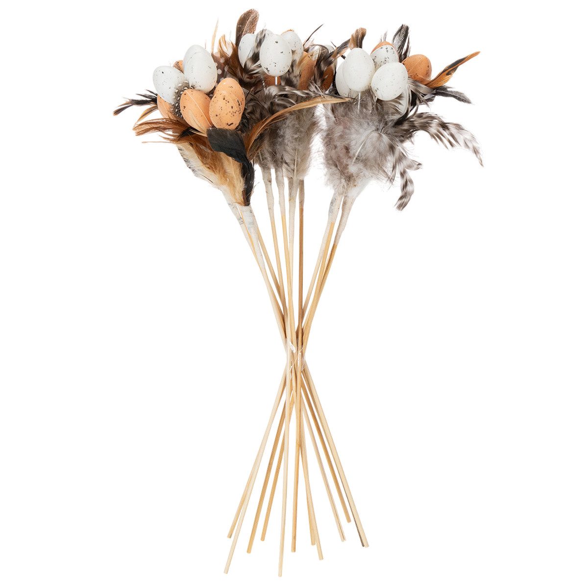 Florists Products Osterfigur Deko Federn Orange Vogelfedern am Stab ...