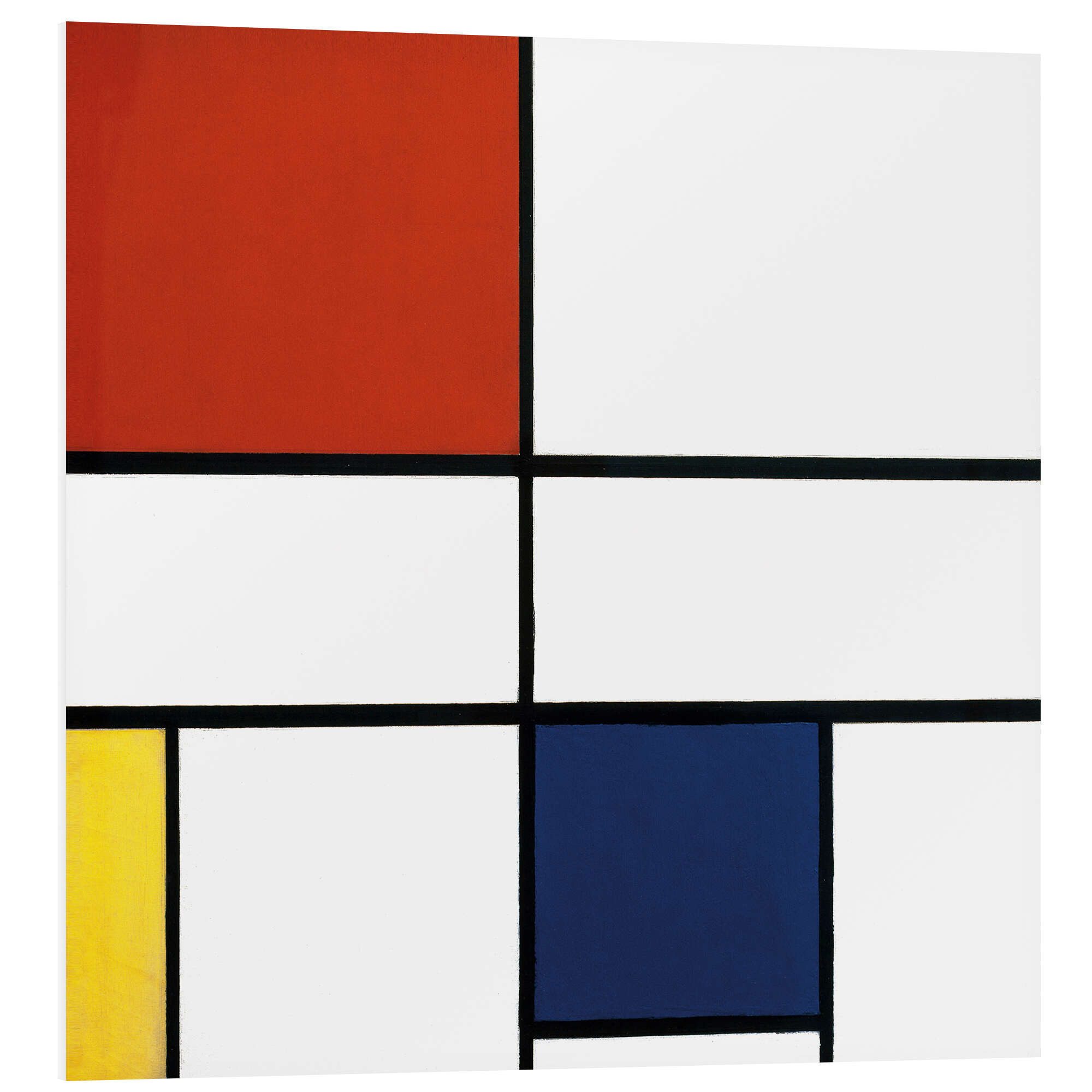 Posterlounge Forex Bild Piet Mondrian Komposition C No Iii Mit Rot