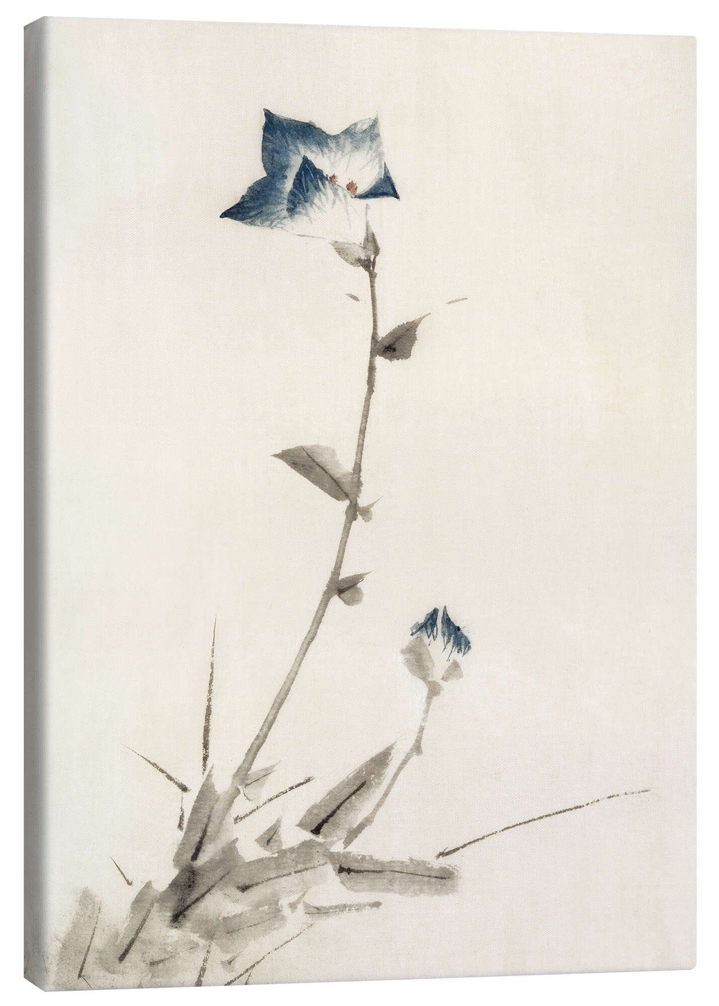 Posterlounge Leinwandbild Katsushika Hokusai Herbstblumen Wohnzimmer