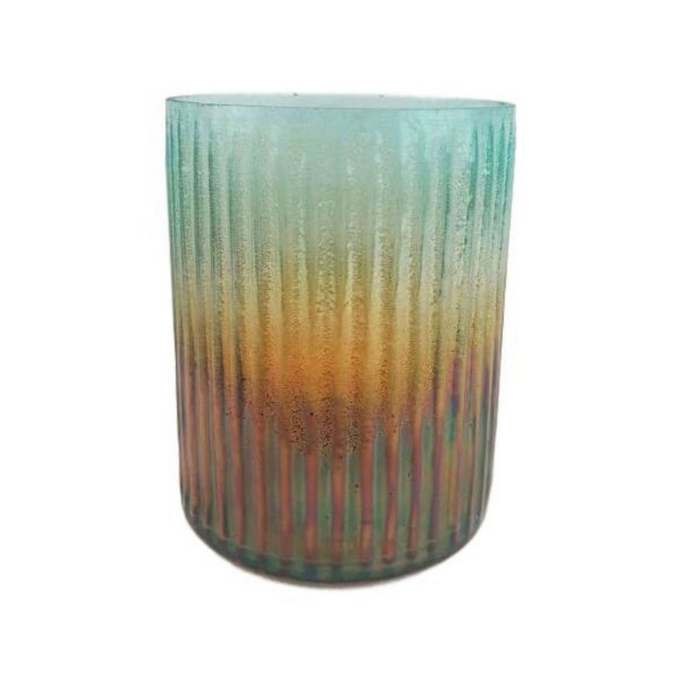 Kersten Bv Windlicht Geriffeltes Zylindrisches Windlicht Aus Glas 125cm
