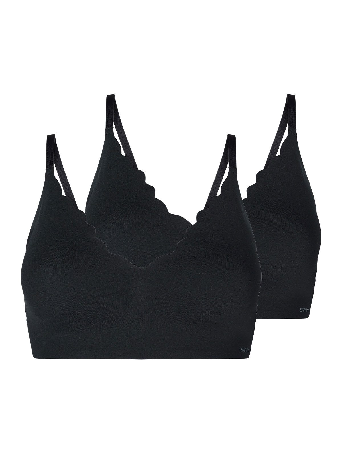 Skiny Set Bügelloser Bh 2er Pack Damen Bustier Mit Herausnehmbare Pads