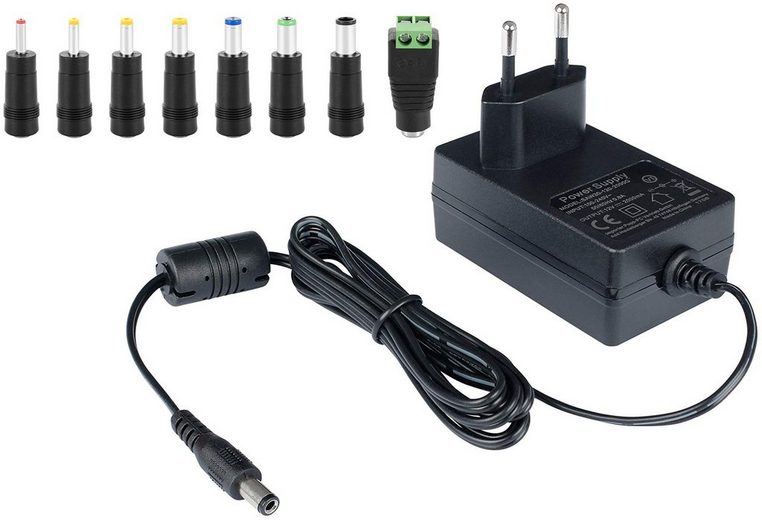 Poppstar Universal-Netzteil (Universal AC DC Netzteil, Steckernetzteil ... Poppstar Universal-Netzteil (Universal AC DC Netzteil, Steckernetzteil ...