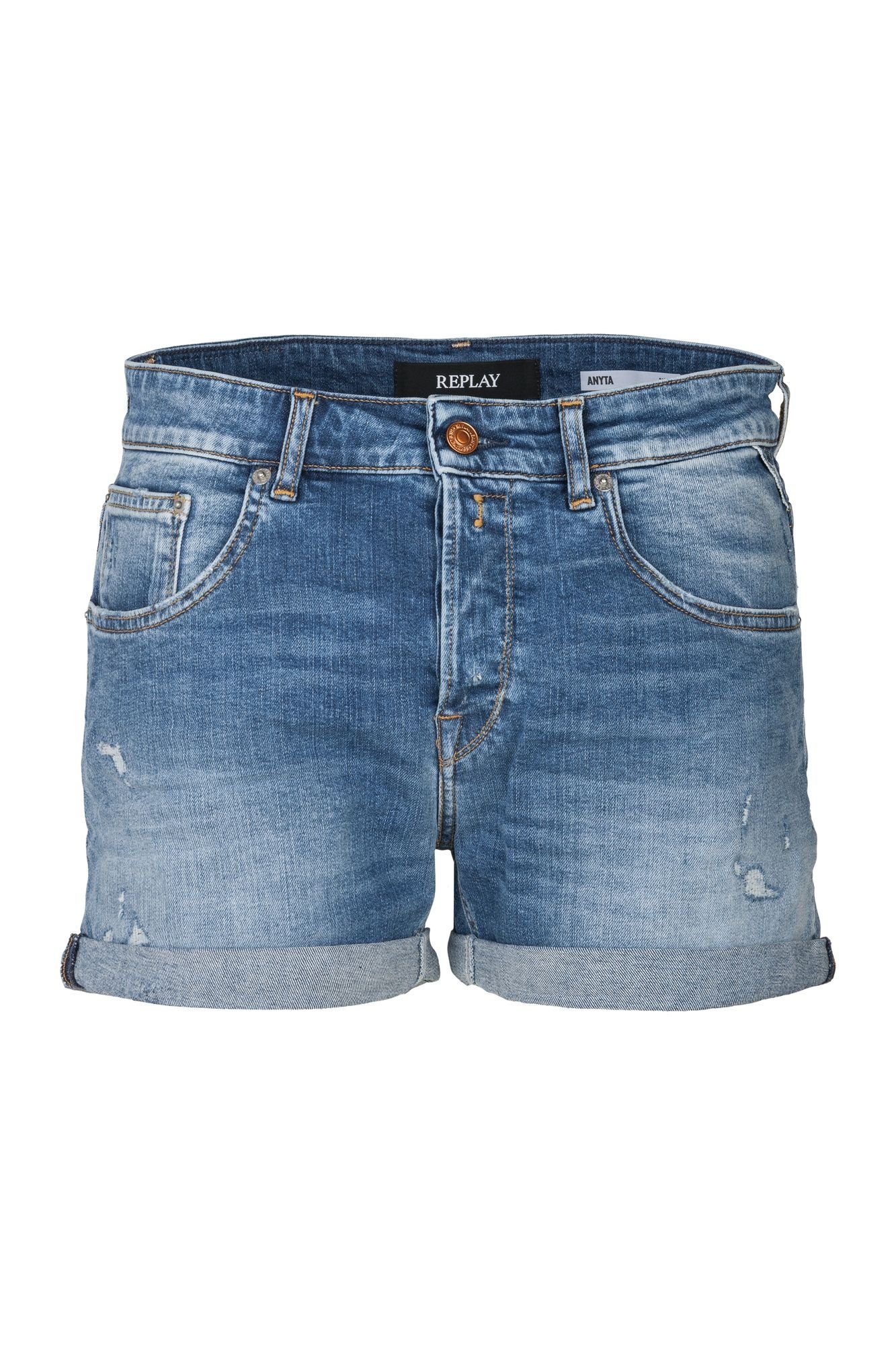 Replay Shorts 10.5 OZ DARK INDIGO SUPER STRETCH DENIM