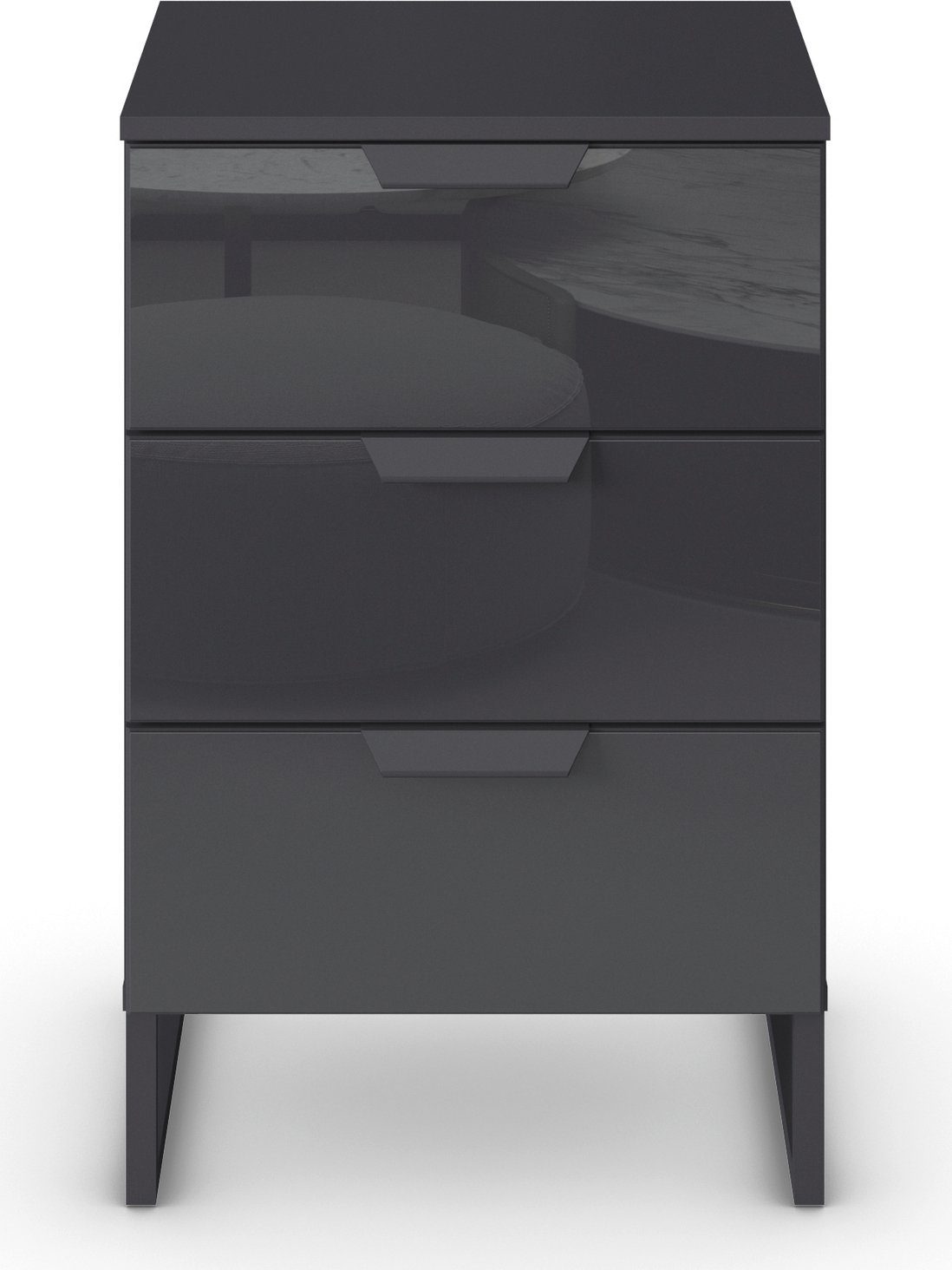 Rauch Nachtkommode Modern By Aditio Mit Glasfront Und Kufenfuß 3