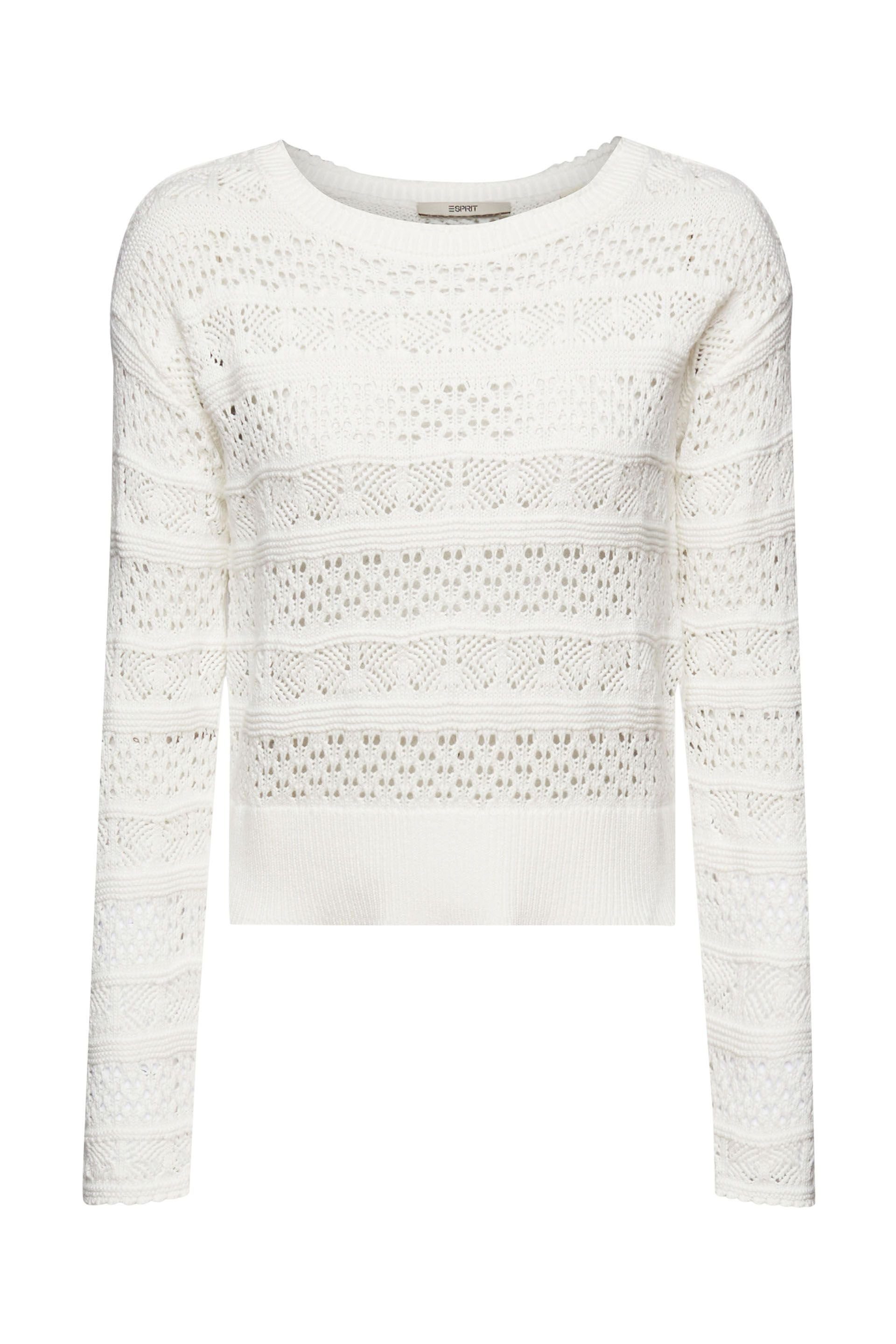Esprit Strickpullover Strukturierter Pullover aus nachhaltiger