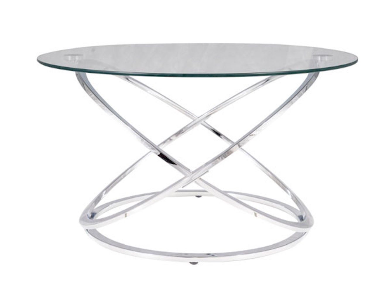Feldmann Wohnen Couchtisch Eos B 1 St 80x80x46cm Chrom