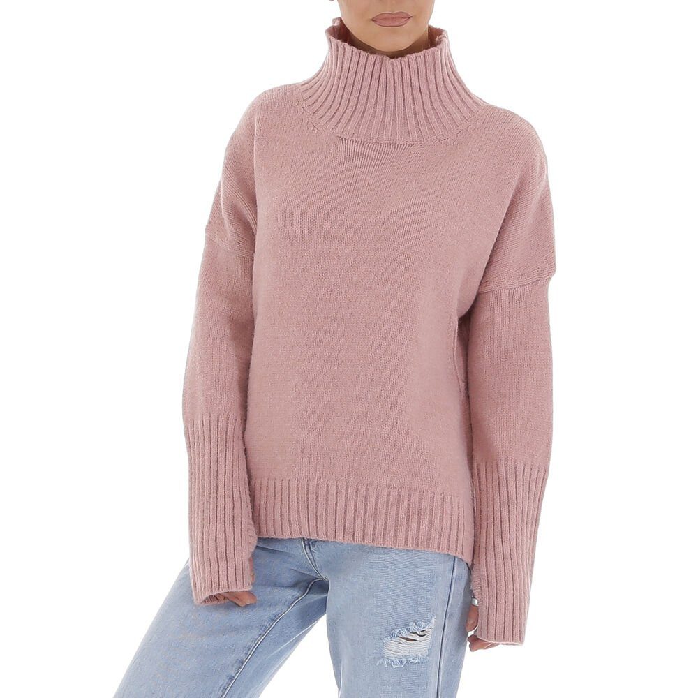 Ital-Design Strickpullover Damen Freizeit Stretch Strickpullover in ...