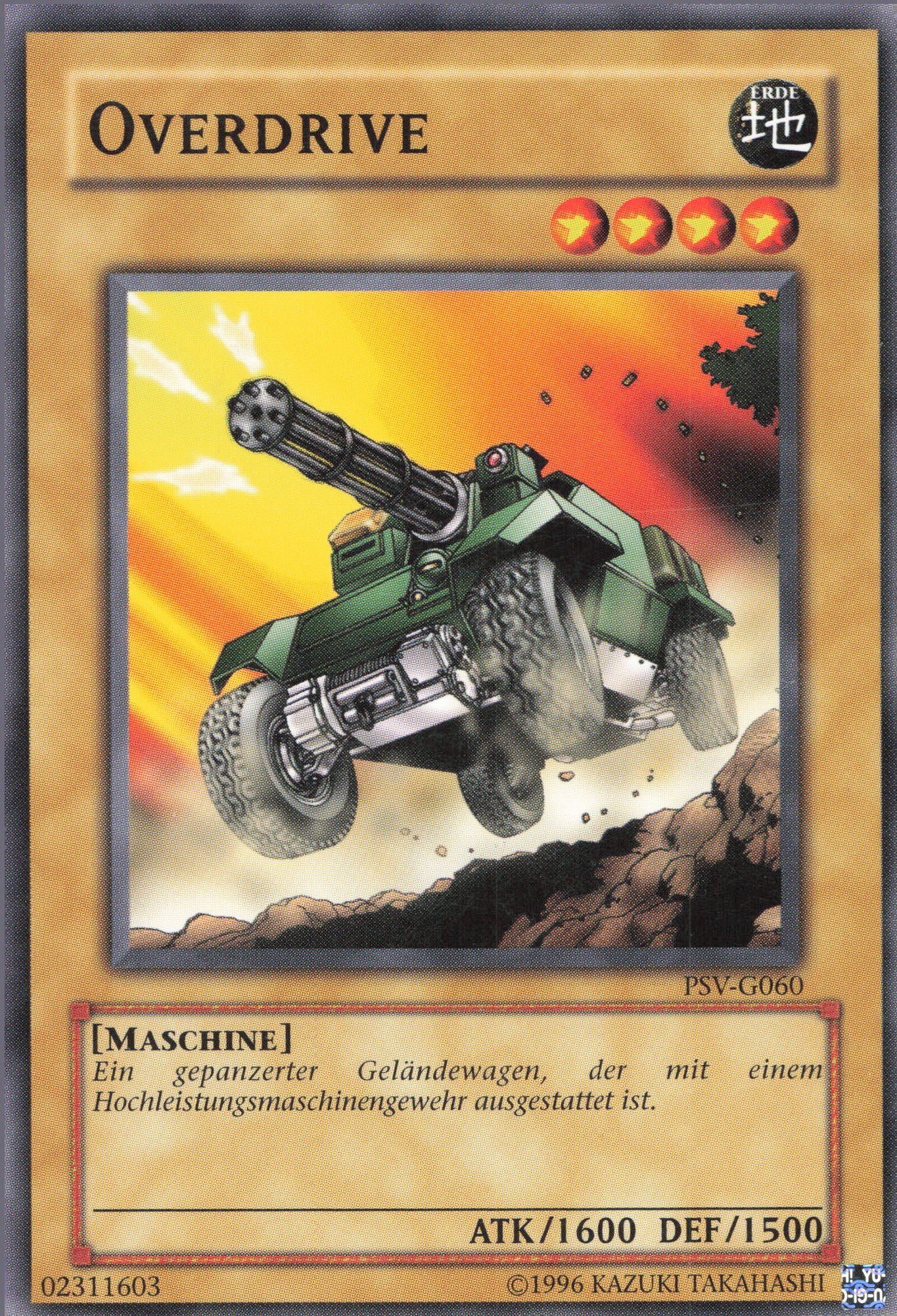 Recollectibles Sammelkarte Yugioh Karte Overdrive V 2 Yu Gi Oh