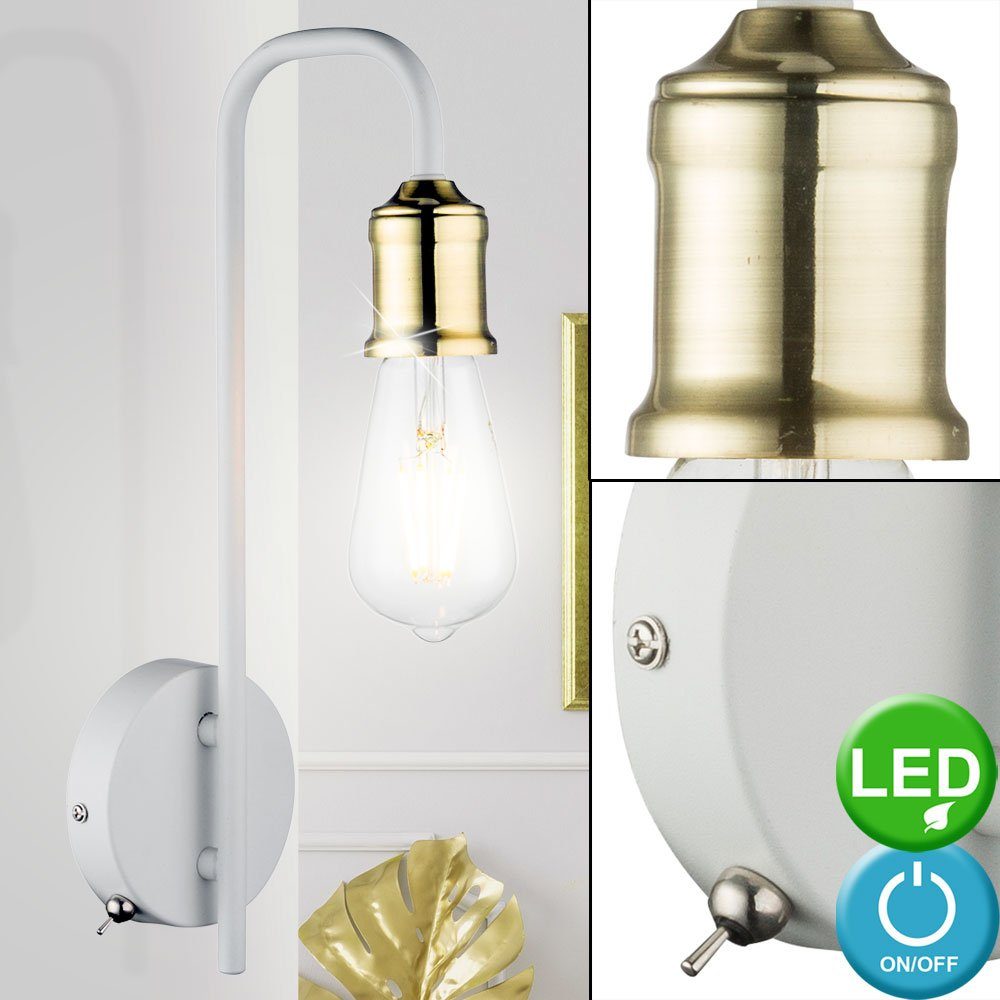 Etc Shop Wandleuchte Retro Wand Leuchte Vintage Filament Wohn Zimmer