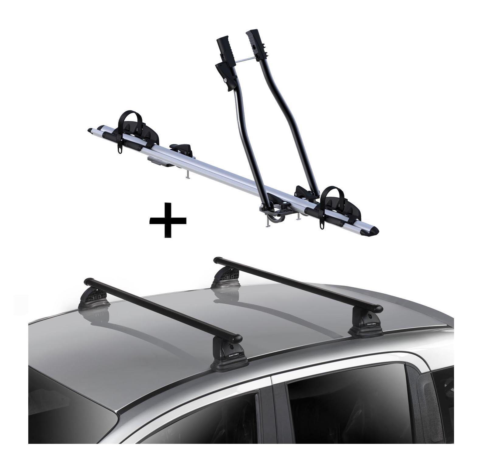 VDP Dachträger, Fahrradträger SAGITTAR + Dachträger VDP EVO Stahl kompatibel mit Bmw Serie 3 ...