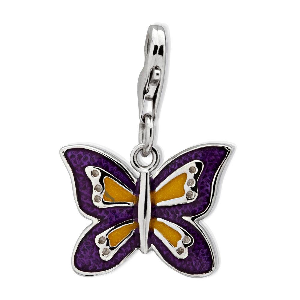 ᐅ Unique Charm-Einhänger 925 Unique Silber Charm Schmetterling zum Sammeln & Kombinieren CH0484 ...
