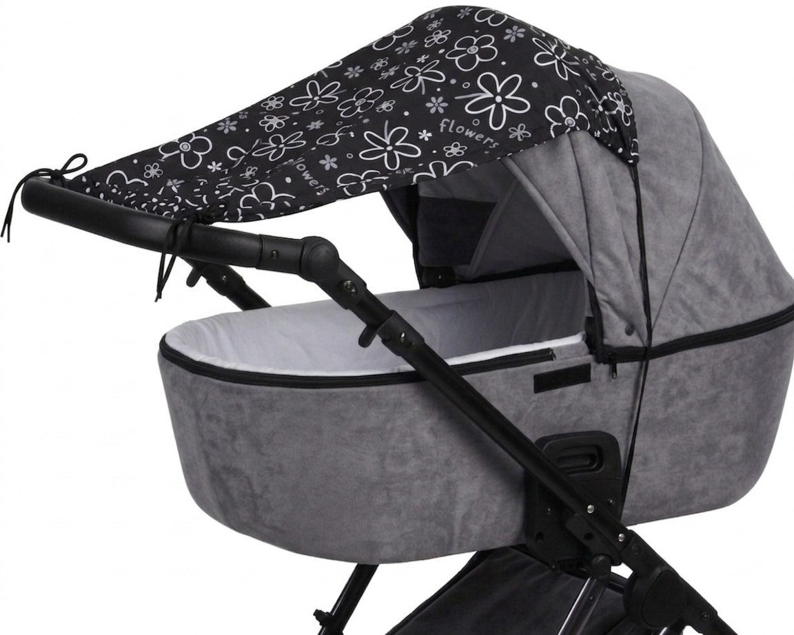 Primawela Kinderwagen-Sonnenschutzhülle Sonnensegel Segel Rollo UV Schutz