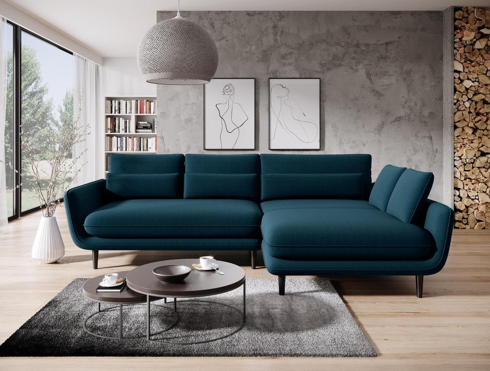 JVmoebel Ecksofa, Ecksofa Sofa Couch Polster Wohnlandschaft Textil Eck ...