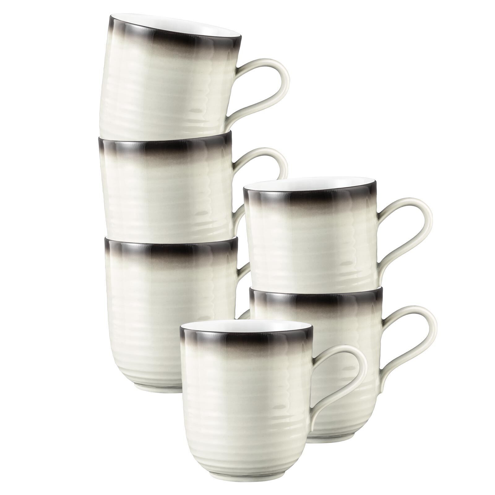 Seltmann Weiden Becher Terra Kaffeebecher 400 Ml 6er Set Porzellan