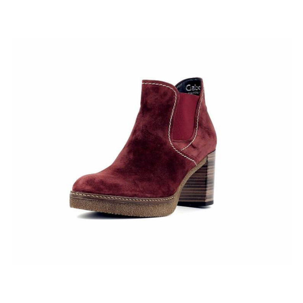 Gabor rot Chelseaboots (1-tlg), Gepolsterte Lederdecksohle