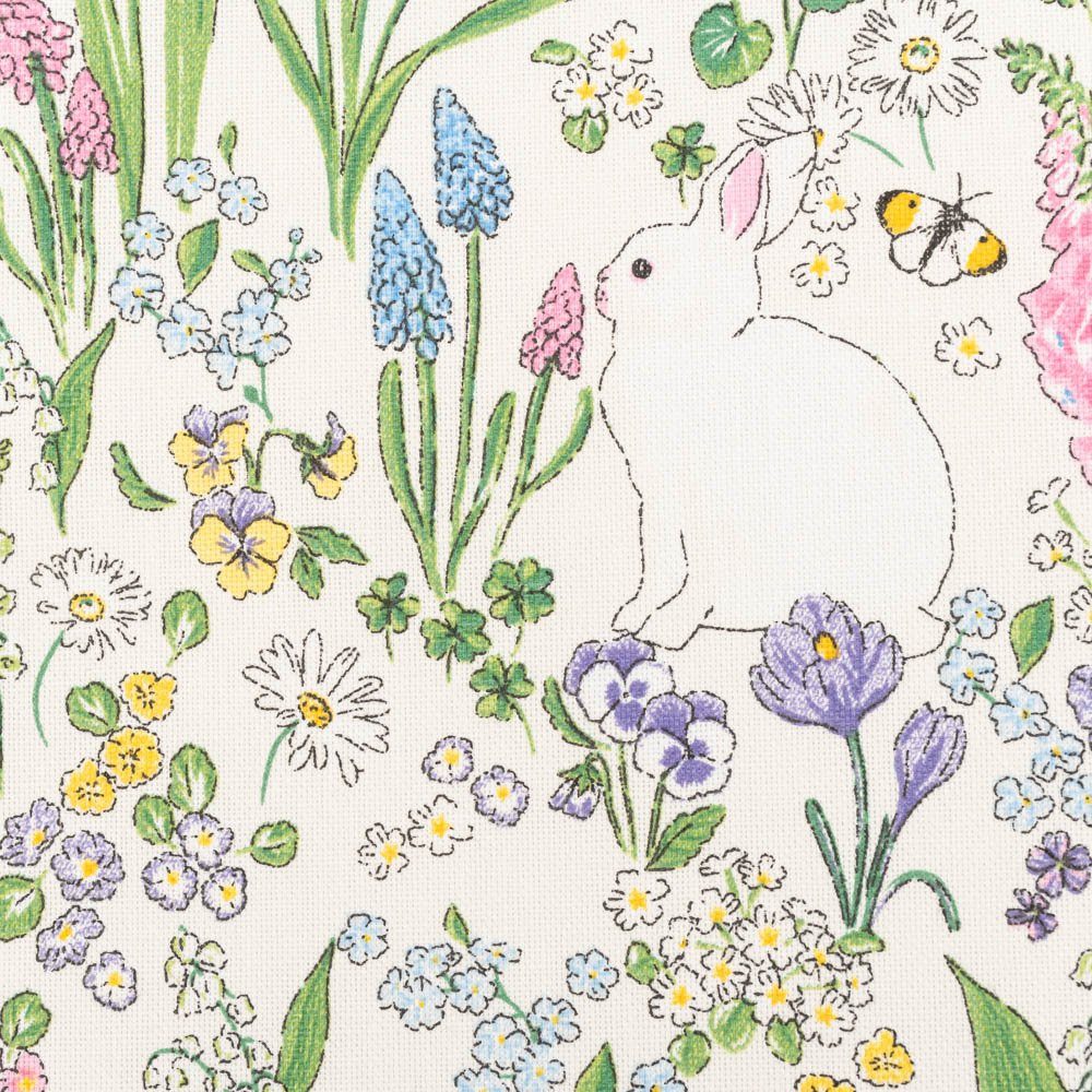 SchÖner Leben Stoff Dekostoff Halbpanama Rabbit Spring Fever Hasen