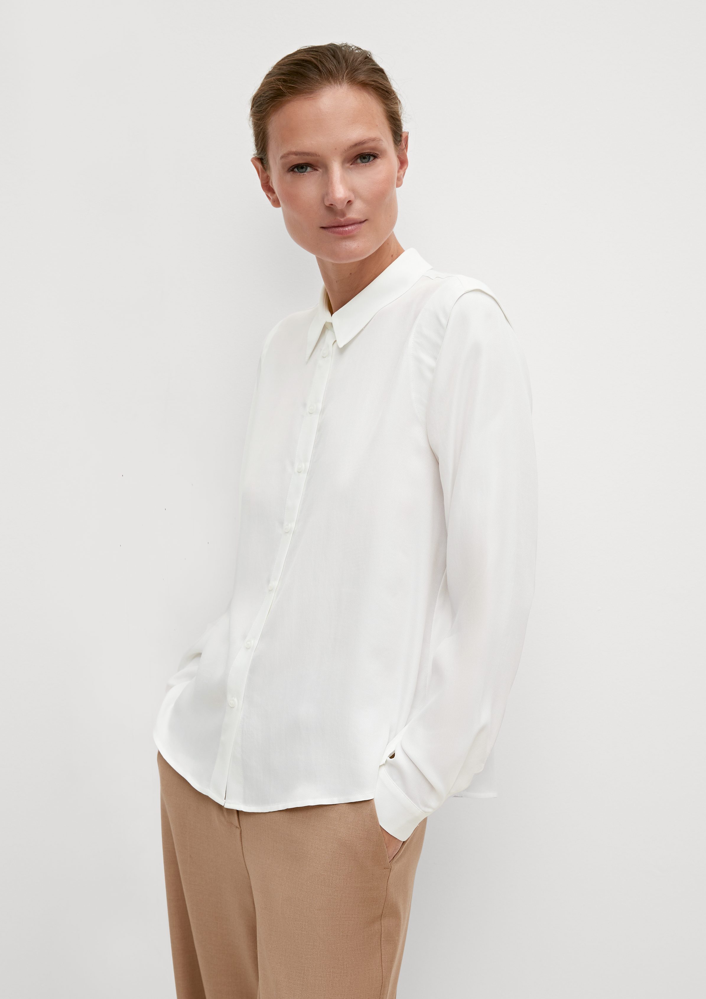 Comma Langarmbluse Bluse In Layering Optik Layering Otto