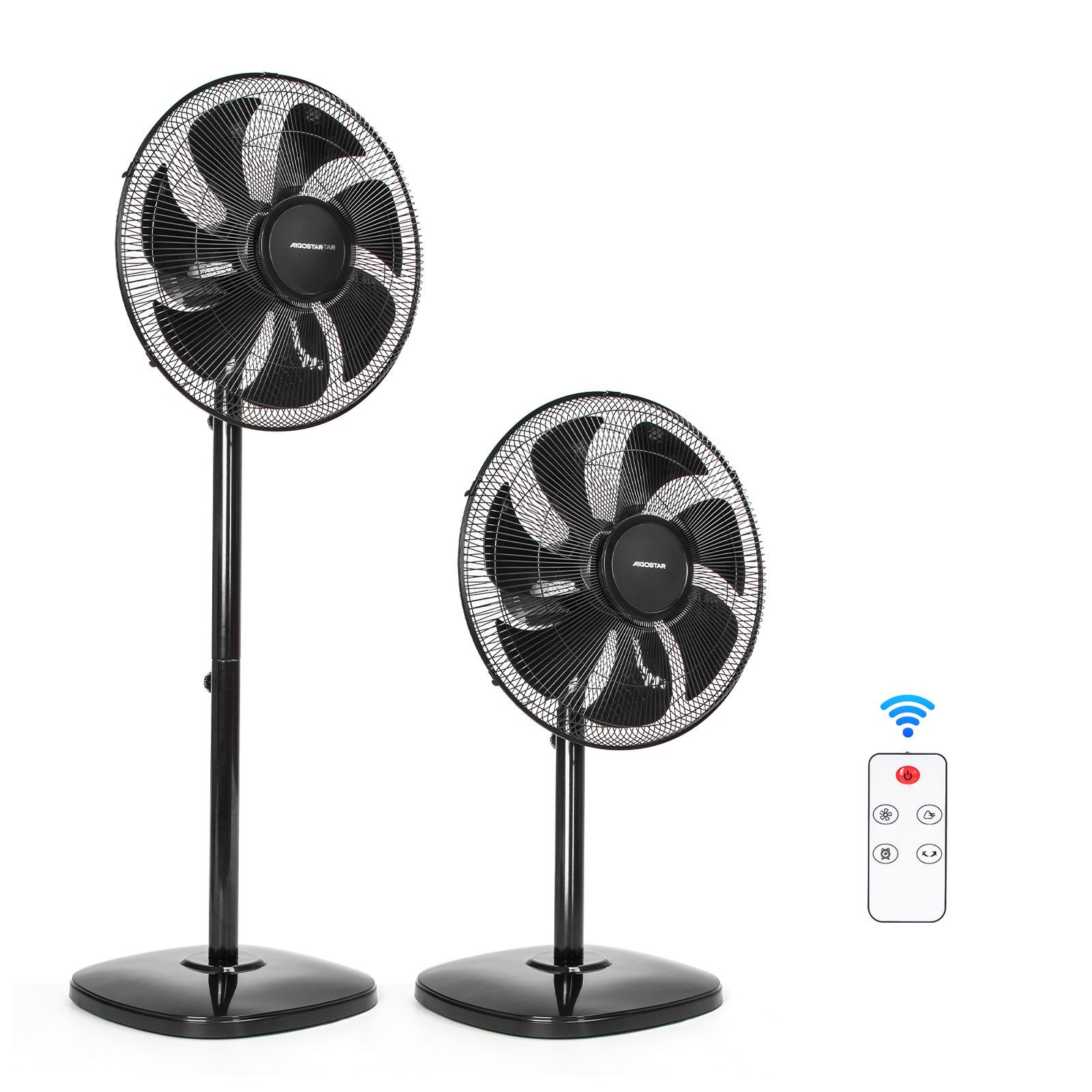 Aigostar Standventilator Standventilator Mit Fernbedienung 8h 3
