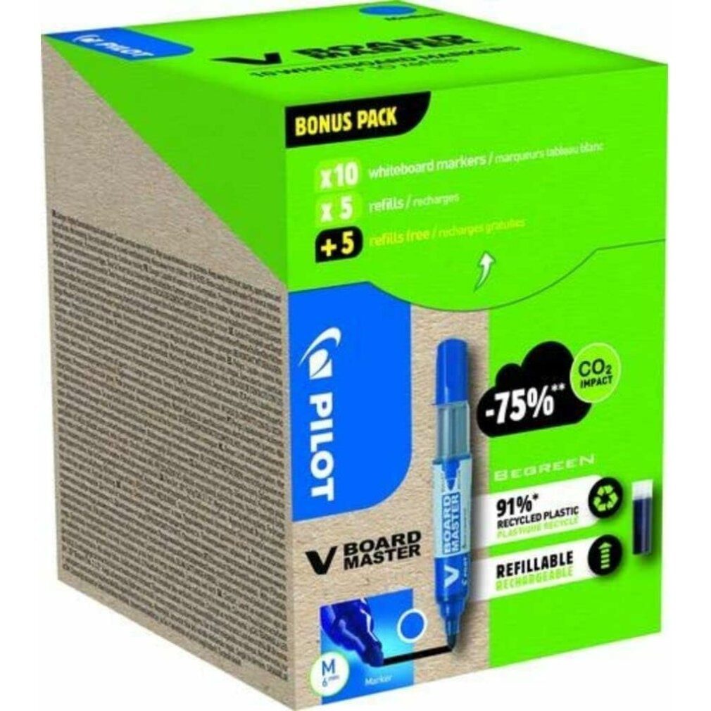 PILOT Whiteboard Marker V-Board Master Greenpack Whiteboard-Marker-Set ...