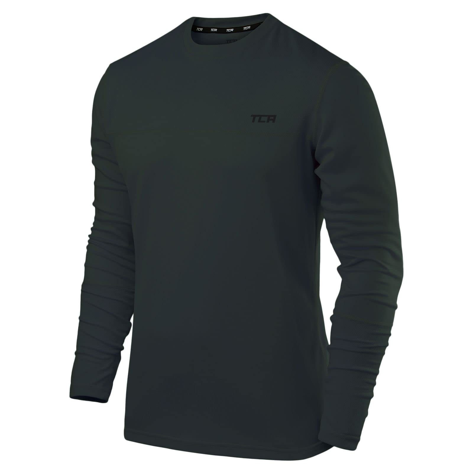 Tca Langarmshirt Tca Herren Langarm Laufshirt Dunkelgrün Xxl 1 Tlg
