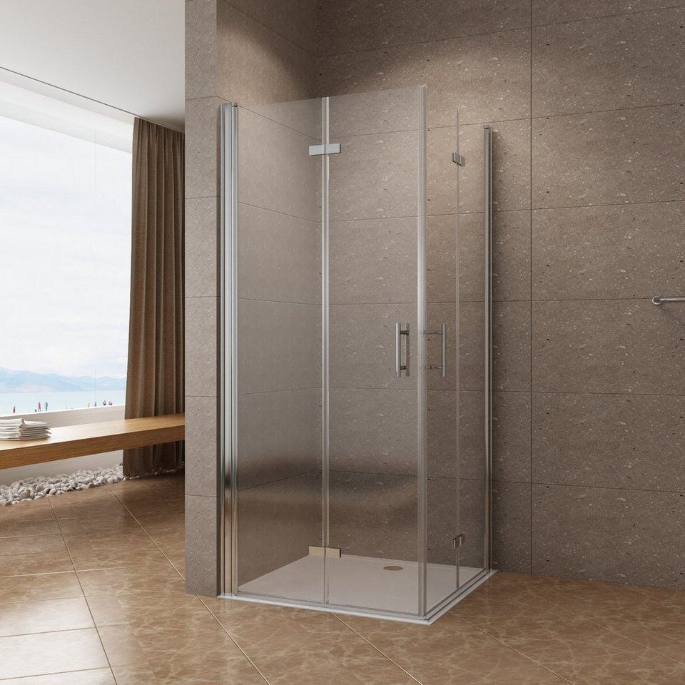 Aquabatos Eckdusche Duschkabine Eckeinstieg Eckdusche Mit Doppelt