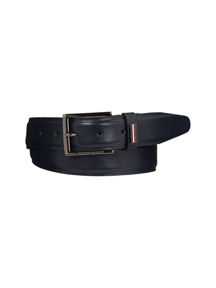 Tommy Hilfiger Ledergürtel Business 35 Mit Metall Label Am Verschluss