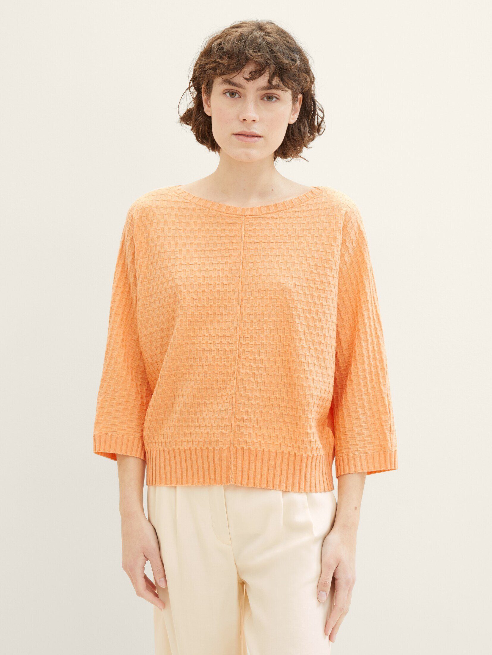 Tom Tailor Strickpullover Strickpullover Mit Tencel™ Lyocell