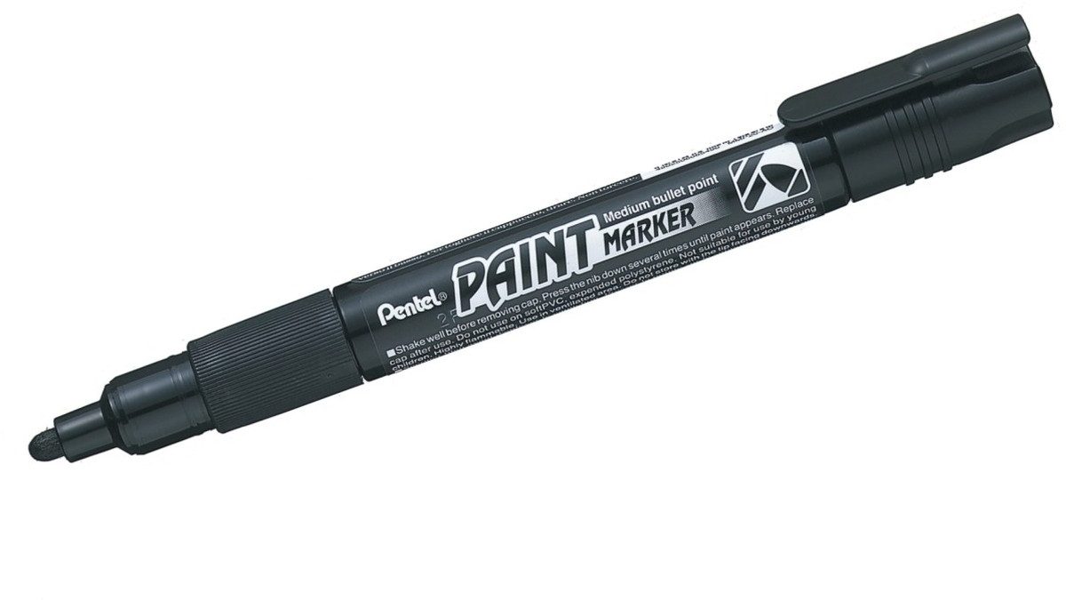 PENTEL Permanentmarker Lackmarker 2,0mm Rundspitze schwarz