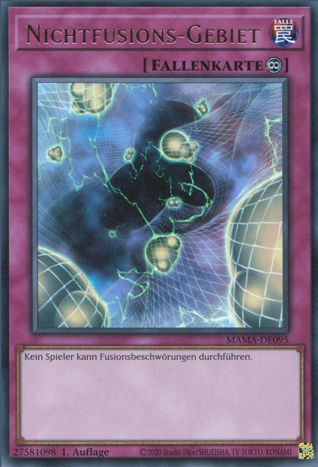 ᐅ Recollectibles Sammelkarte Yugioh Karte Nichtfusions Gebiet Deutsch