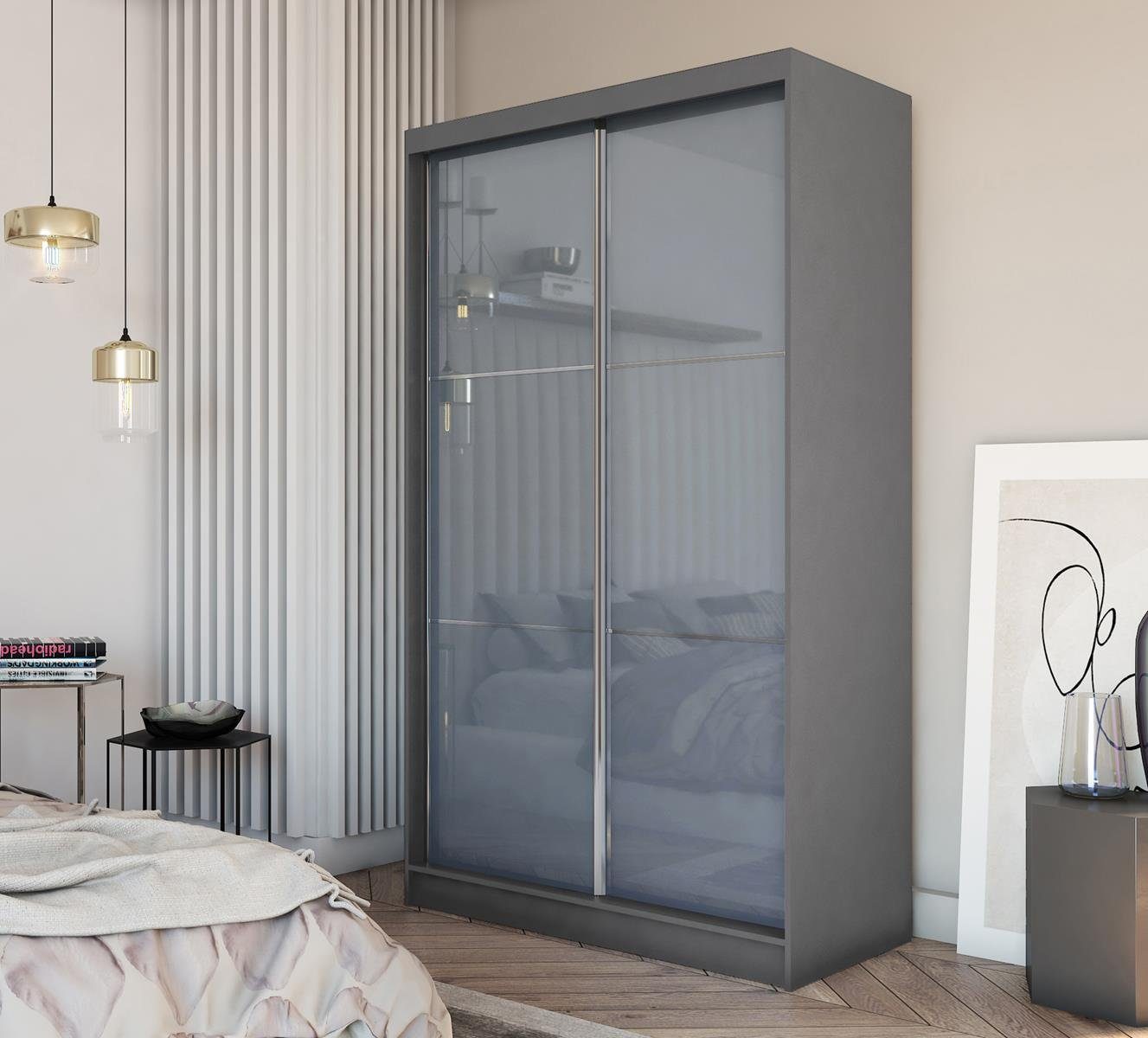 Luxus Kleiderschrank Hochglanz Grau Bilder