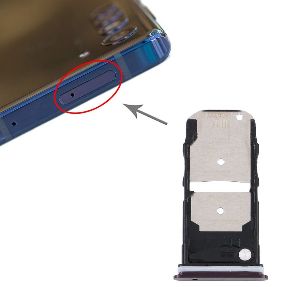 Wigento Für Motorola Edge Dual Sim / SD Karten Halter Lila Ersatzteil ... Wigento Für Motorola Edge Dual Sim / SD Karten Halter Lila Ersatzteil ...