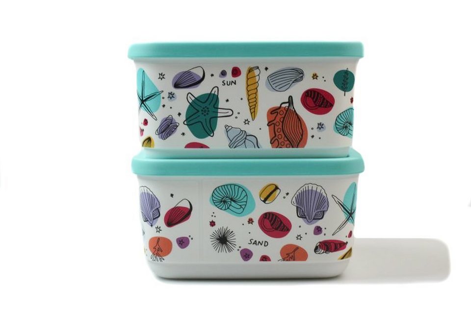 Tupperware Frischhaltedose Cubix Set 650 Ml 2 Mint Weiß Copacabana
