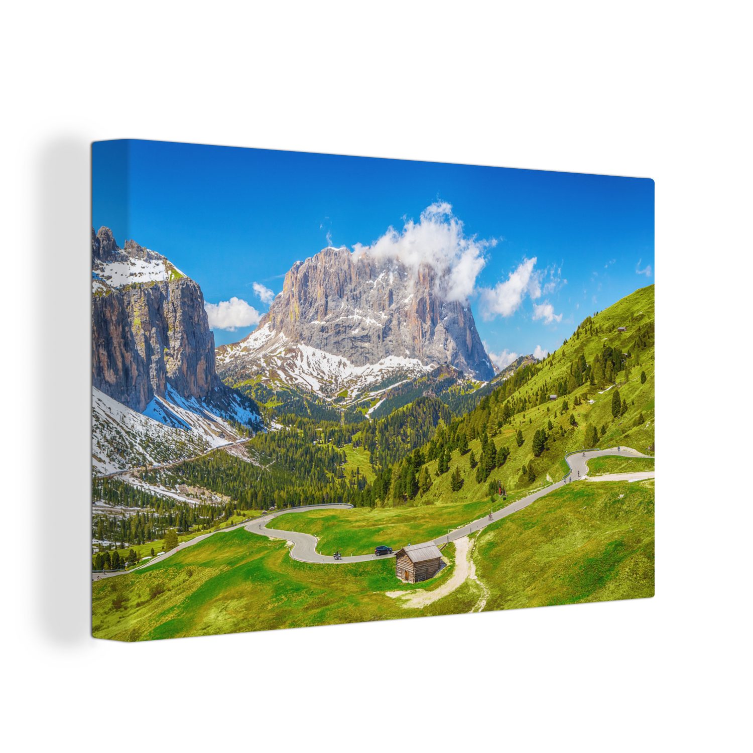 OneMillionCanvasses® Leinwandbild Dolomiten - Berge - Italien, (1 St), Wandbild Leinwandbilder ...