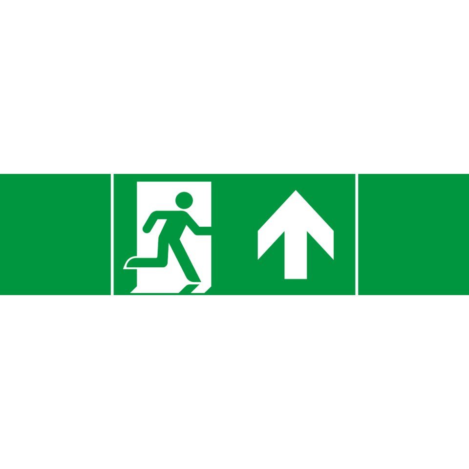 König Werbeanlagen Hinweisschild Schild I Piktogramm Rettungsweg/Notausgang geradeaus, für CEAG ...