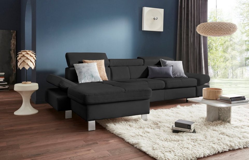 Exxpo Sofa Fashion Ecksofa Fiji Mit Kopf Bzw Rückenverstellung