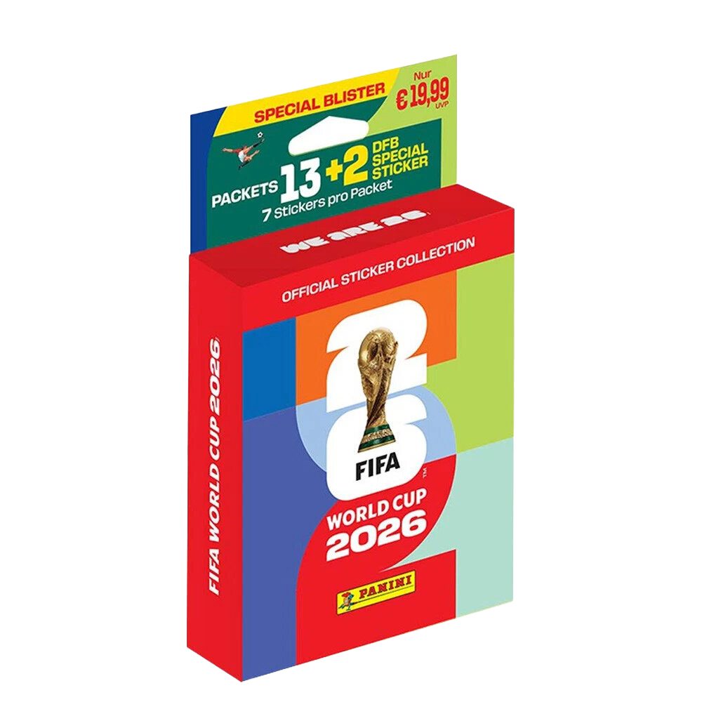 Panini Sammelkarte Panini FIFA WM 2026 Eco-Blister – 6 Sticker-Packs ...