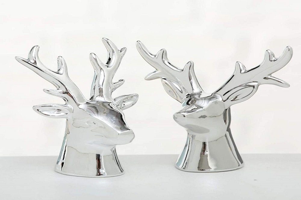 Boltze Gruppe Gmbh Dekofigur Hirschkopf Höhe 11 Cm Deko Weihnachten Stück