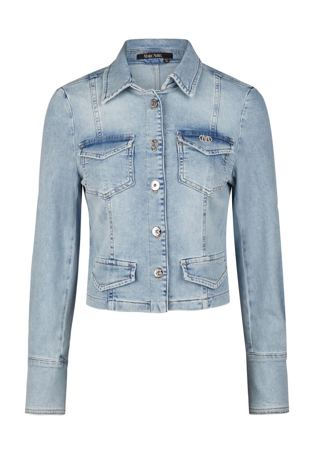 MARC AUREL Jeansjacke aus leichtem Blue Denim mit Lyocellanteil