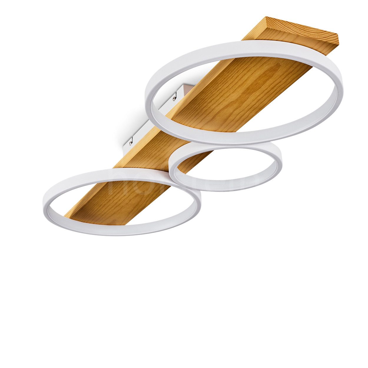 Hofstein Deckenleuchte Caces Dimmbare Deckenlampe Aus Metallholz In