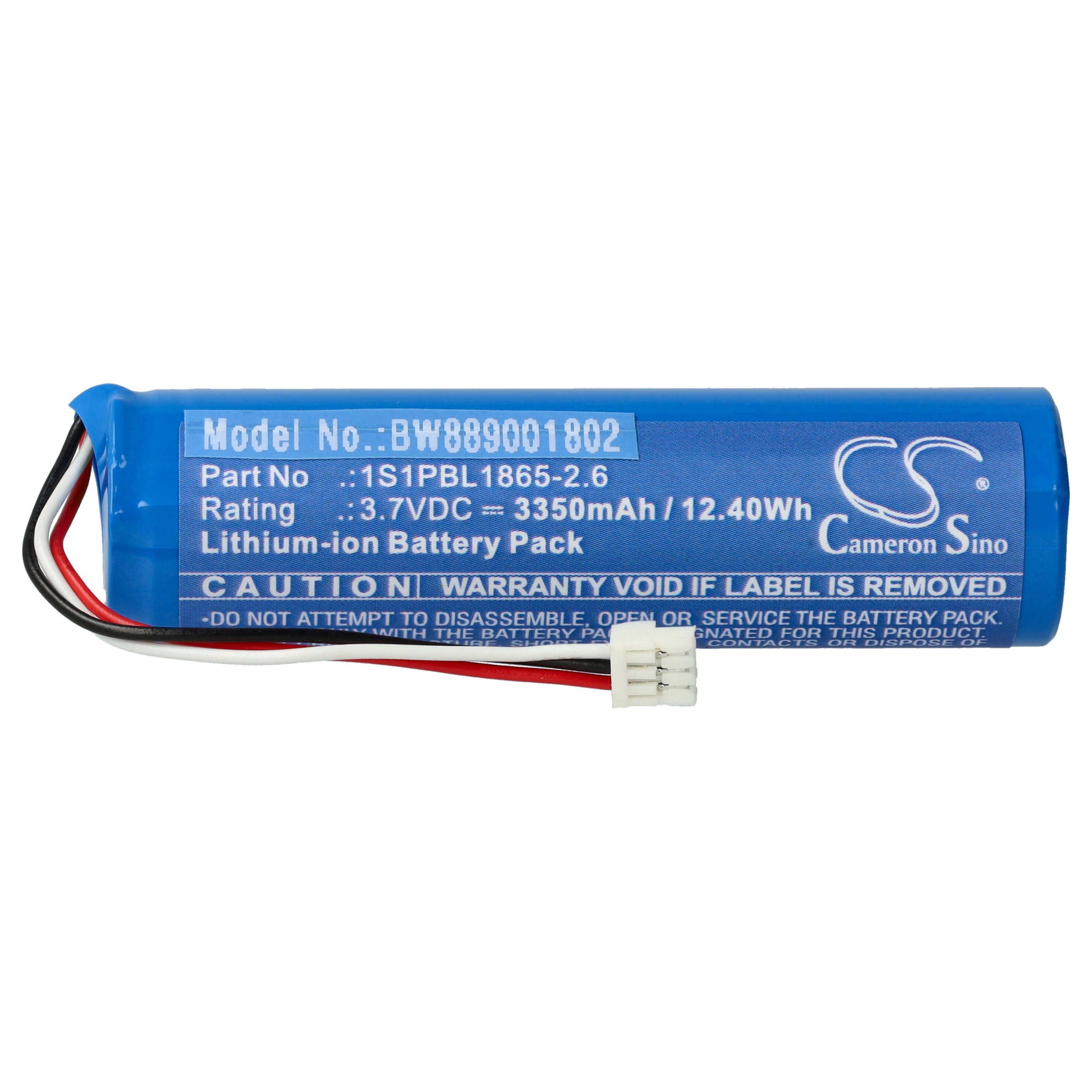 vhbw Ersatz für Philips 1S1PBL1865-2.6 für Akku Li-Ion 3350 mAh (3,7 V)