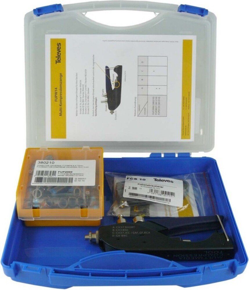 Televes Televes Kompressionstecker-Set FUPS14 Netzwerk-Patch-Panel