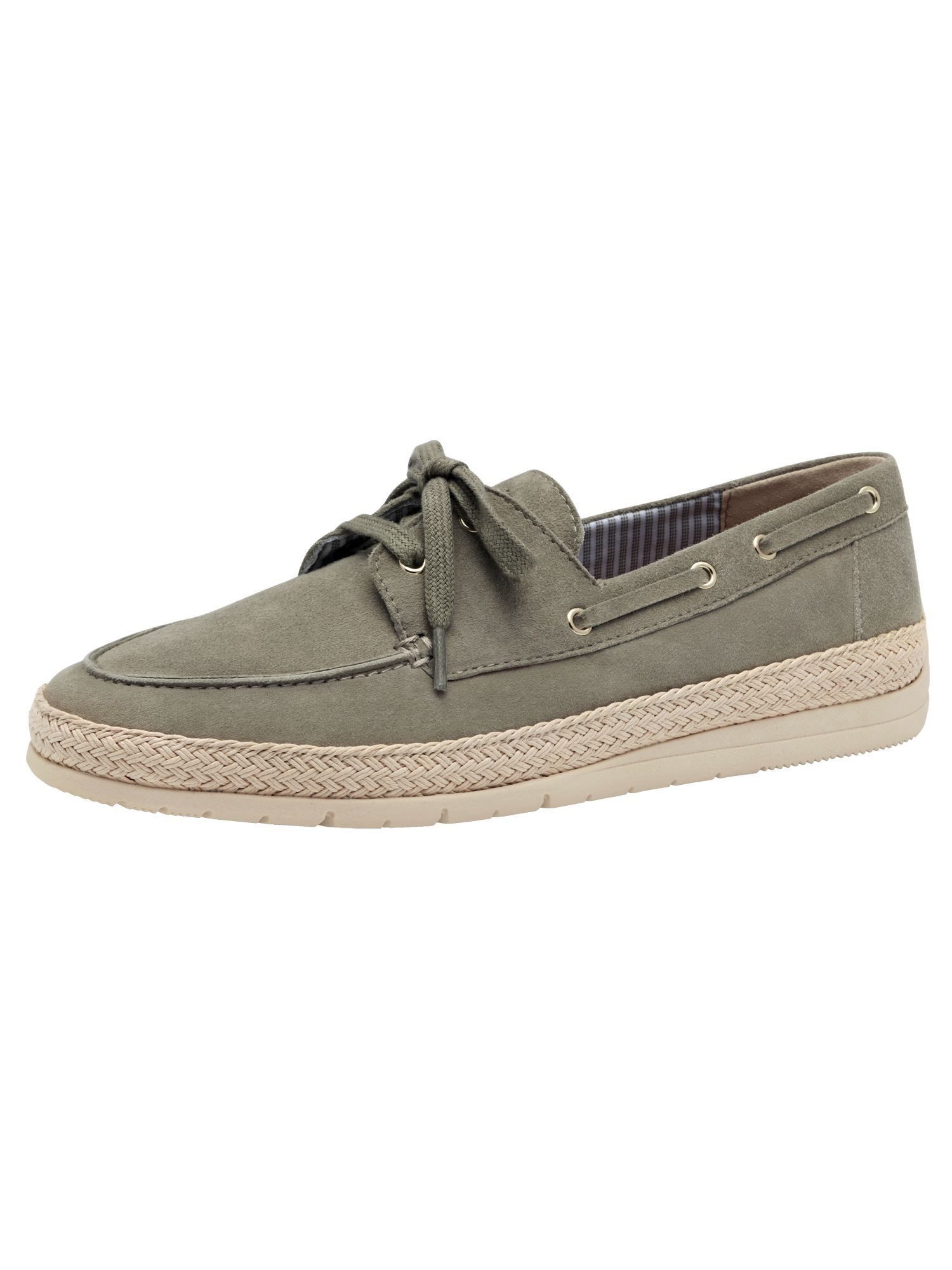 Tamaris Removable Sock aus Leder kein Absatz 1-23651-44 Schnürschuh ...