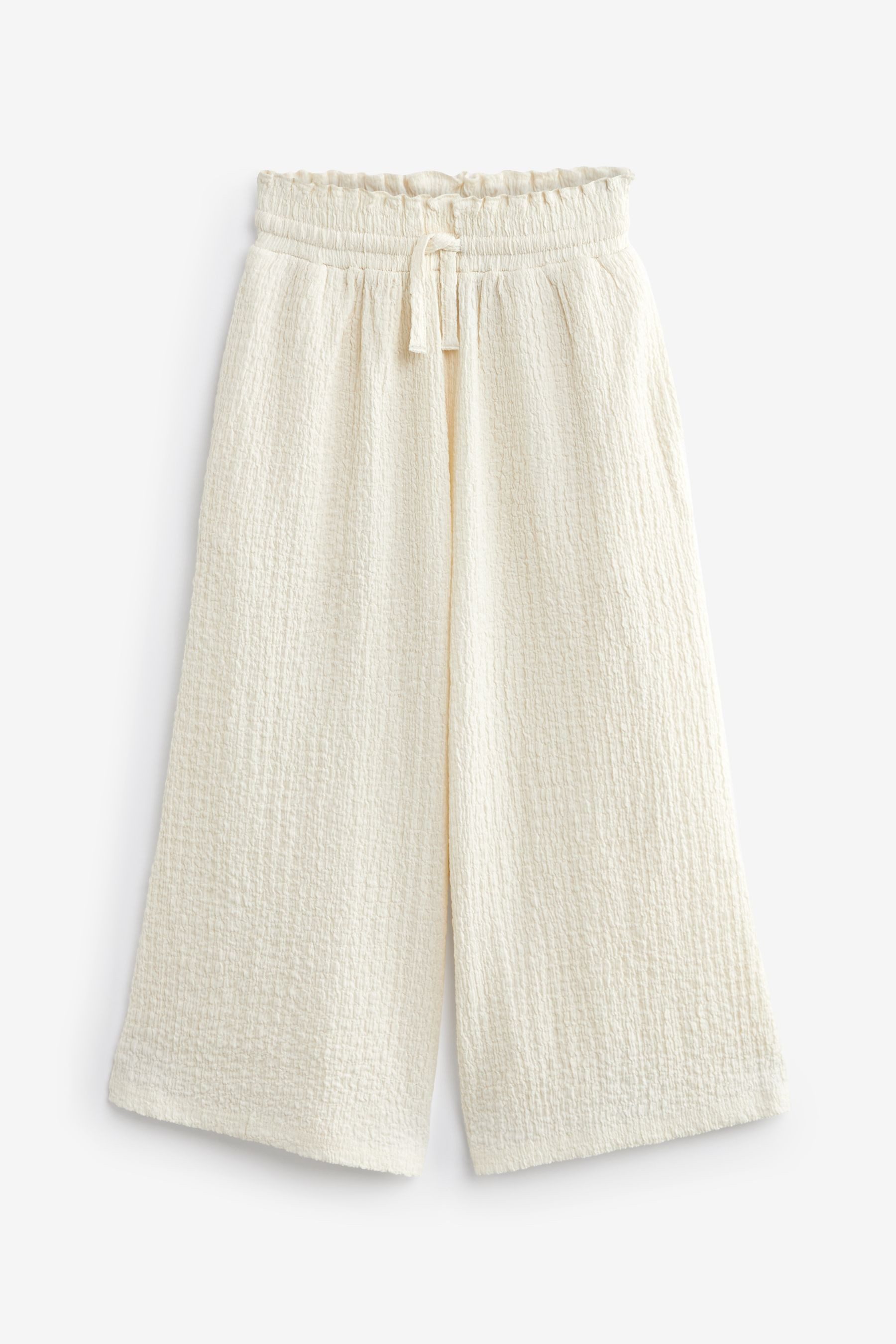 Next Marlene Hose Jersey Hose In Knitteroptik Mit Weitem Bein 1 Tlg